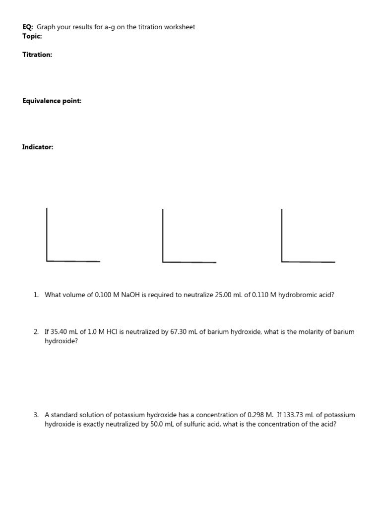 FN - Notes - Titration 2 | PDF