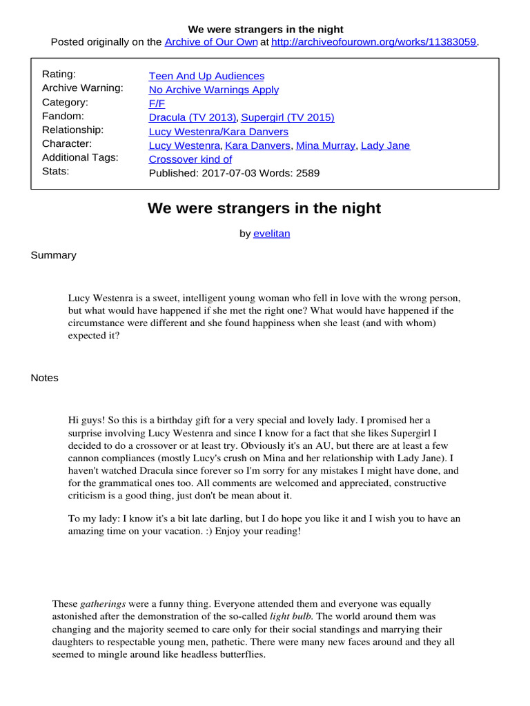We Were Strangers in The | PDF