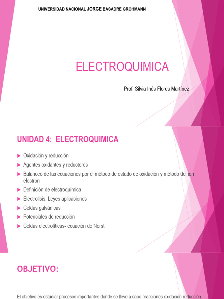 Clase 12 Electroquimica | PDF | Redox | Electroquímica
