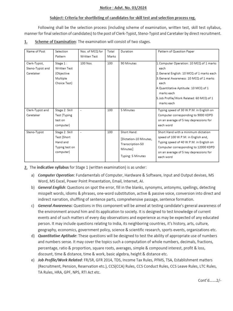UGC DAE Criteria - and - Syllabus - Advt - 03-2024 | PDF | Multiple Choice