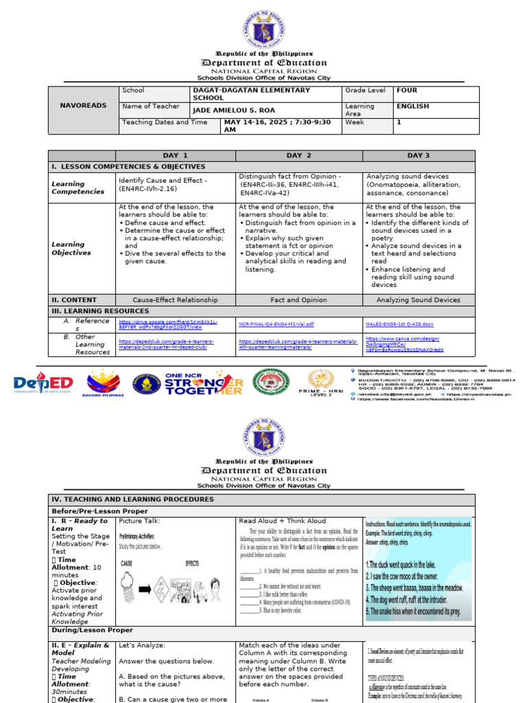 Remedial (Cause and Effect) | PDF | Reading Comprehension | Education Theory