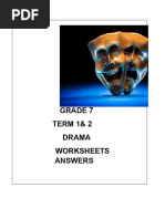 2025 Grade 8 Drama Answers or Responses | PDF