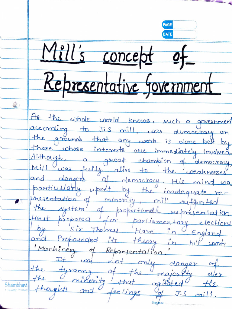 Representative Government Concepts | PDF