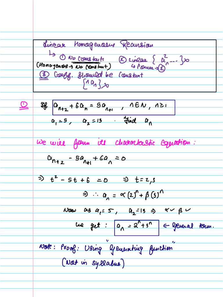 Recursive Equation Solving Method | PDF