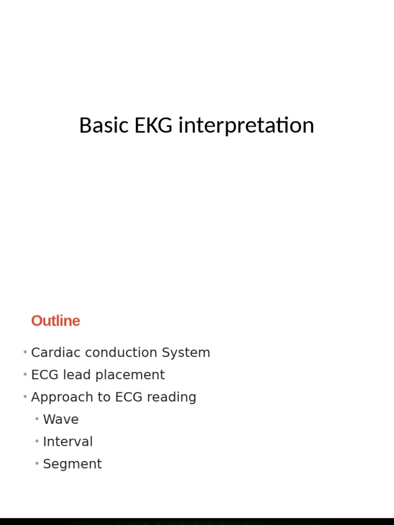 Basic EKG Interpretation | PDF | Electrocardiography | Cardiovascular System