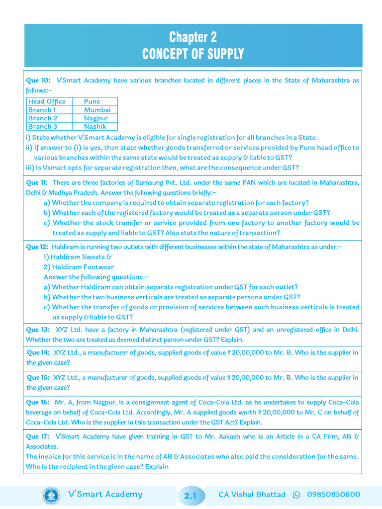 Chapter 2 Concept of Supply | PDF