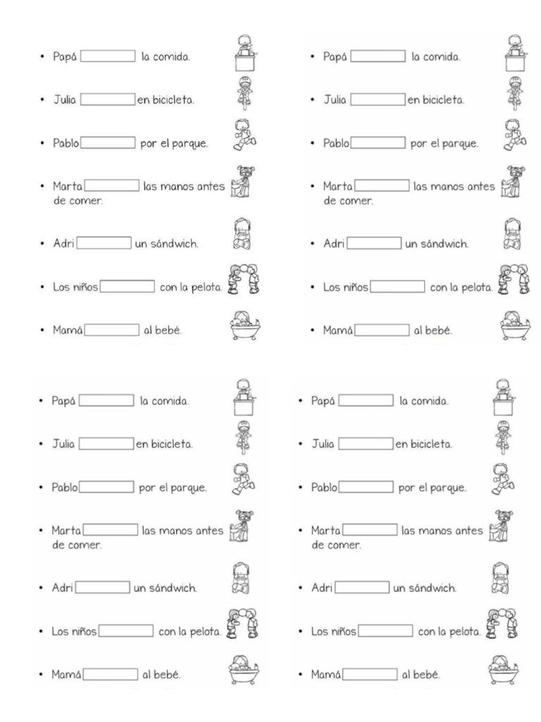 Completar El Verbo | PDF