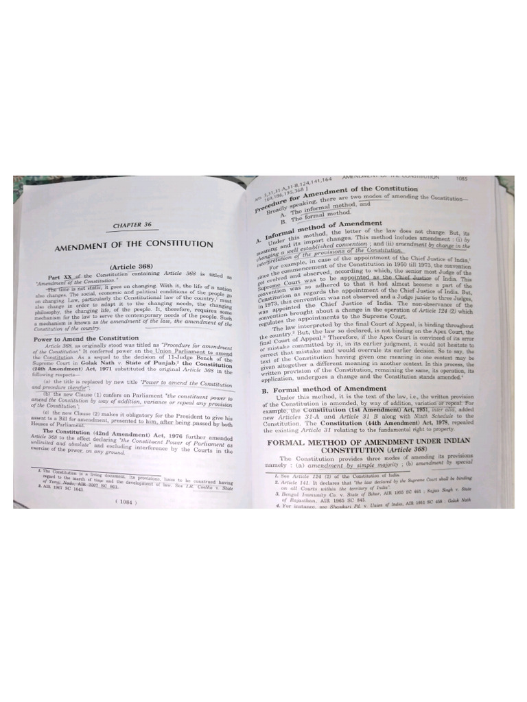 Amendment of The Constitution | PDF
