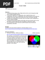 PhET Simulation - Color Vision | PDF | Color | Optical Filter