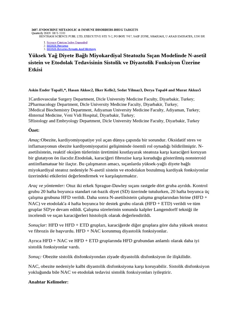 2014 Endocrine Metabolic And Immune Disorders Drug Targets 2014 14 4 6641