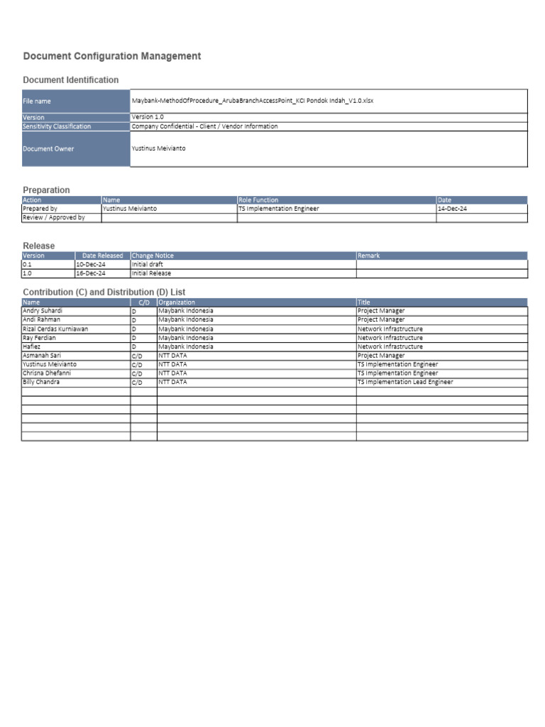 Document Configuration Management | PDF
