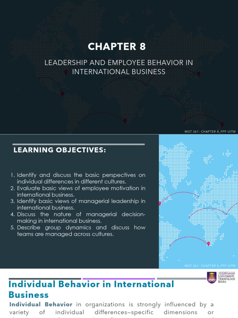 Leadership and Behavior in Global Business | PDF | Motivational ...