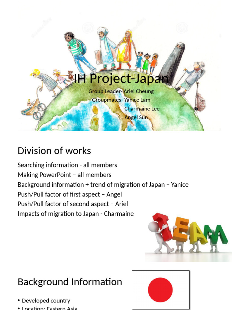 Group 1 Project- Japan | PDF | Cost Of Living | Human Migration
