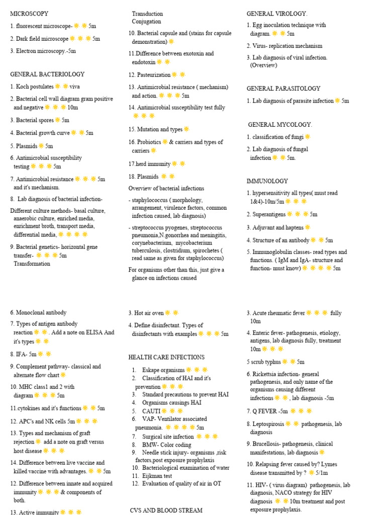 Micro University Important | PDF | Infection | Bacteria