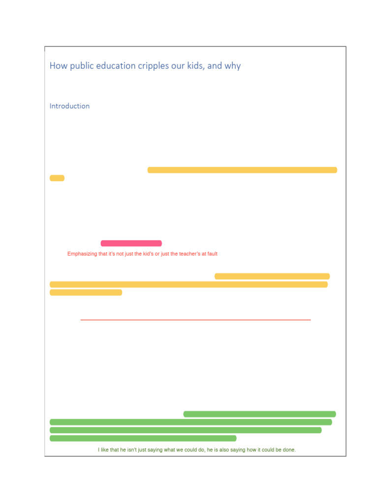 Gatto - Against School | PDF | Teachers