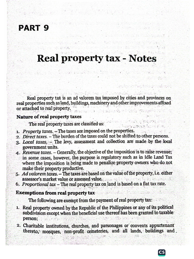 Real Property Tax, Other Local Taxes, DST Notes - 043331 | PDF