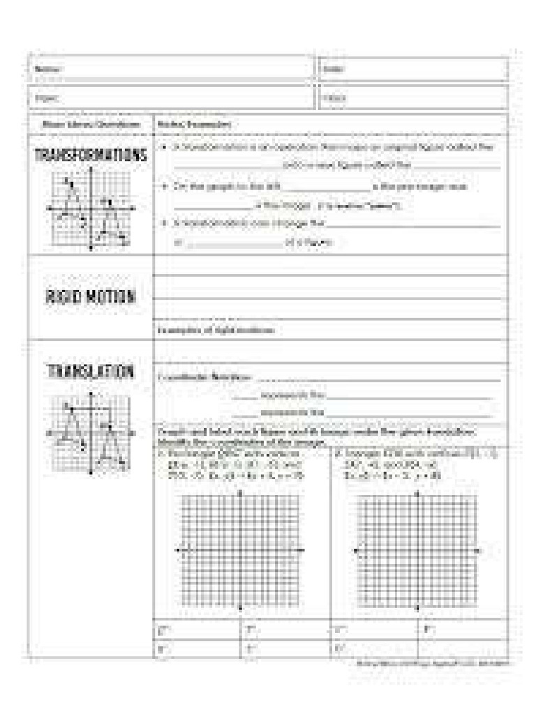 Geometry Homework Sheet | PDF
