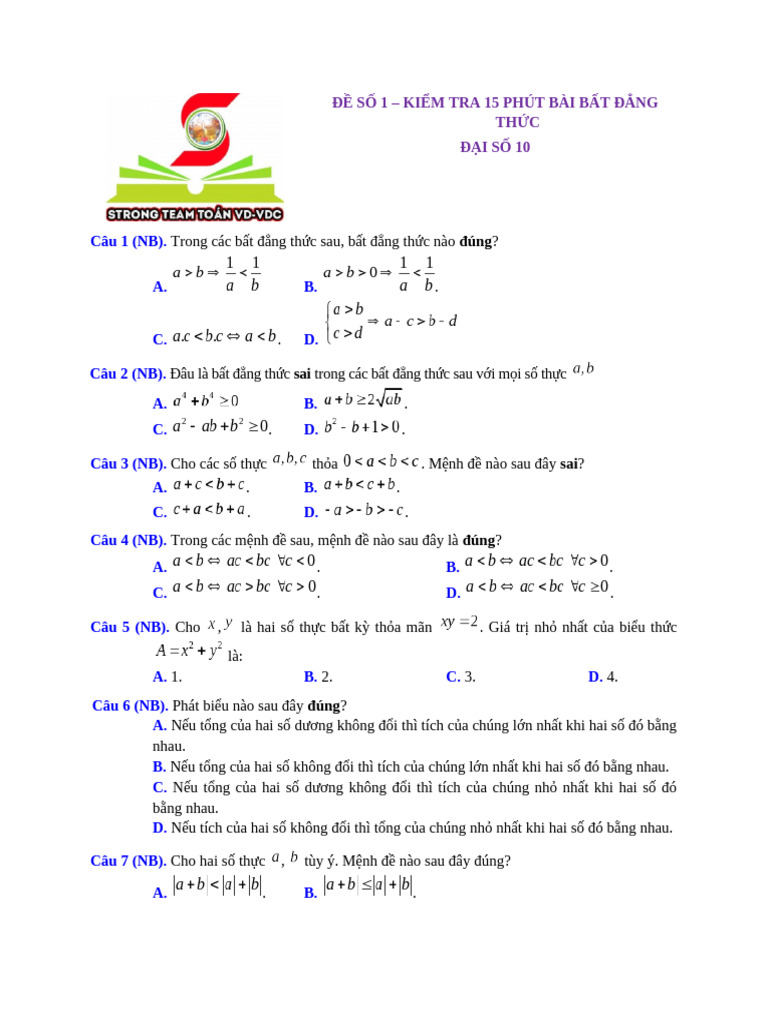 đề SỐ 1 hsg | PDF