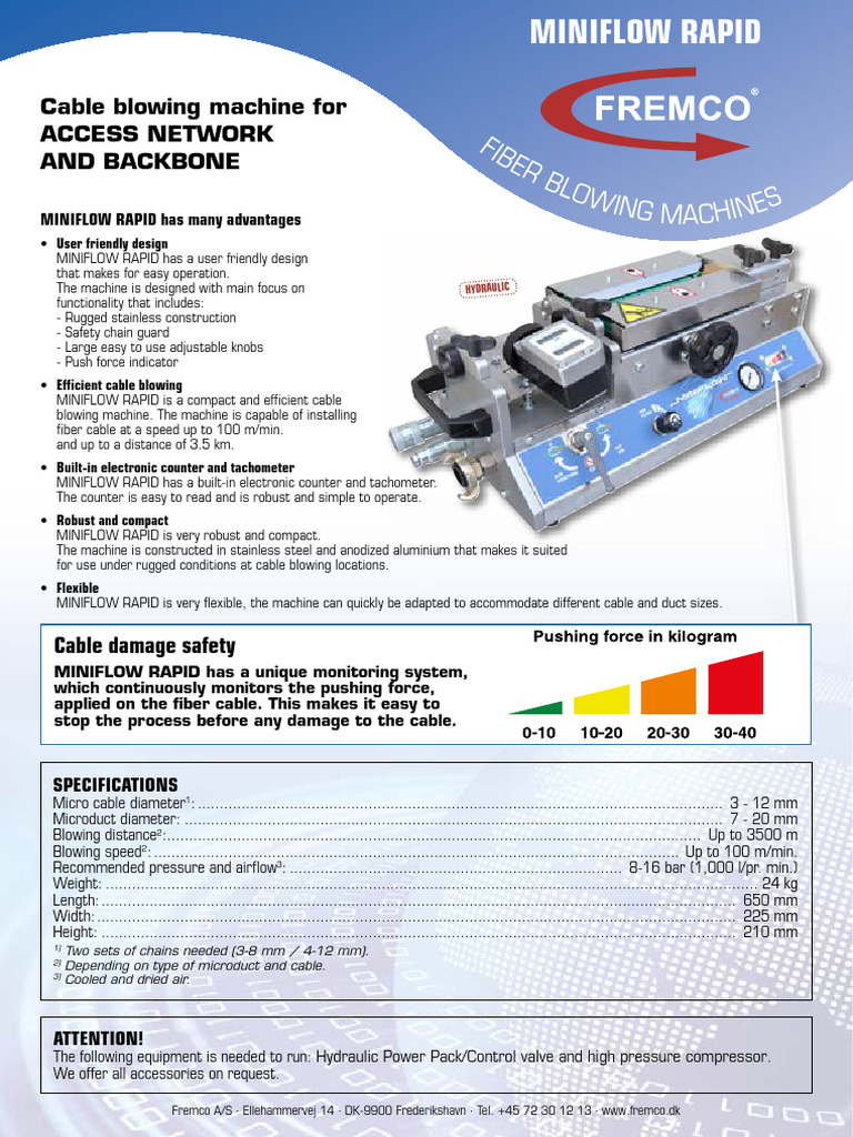 MiniFlowRAPID DataSheet 0118 | PDF | Duct (Flow) | Equipment