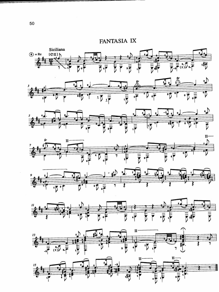 Fantasia IX-Telemann | PDF