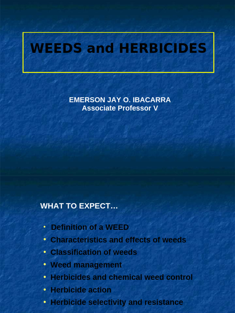 Weed Science Herbicides | PDF | Herbicide | Weed
