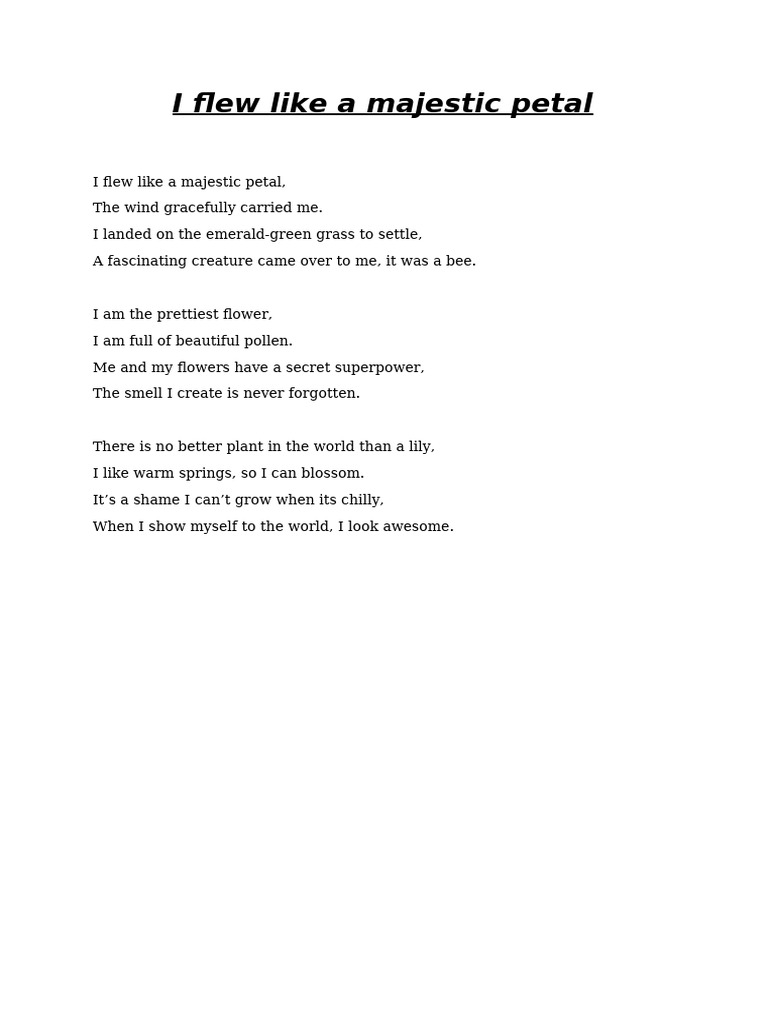 English Poem | PDF
