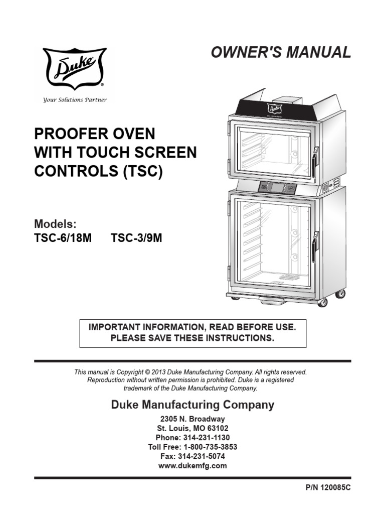 TSC 6-18M Owners Manual | PDF | Touchscreen | Electrical Engineering