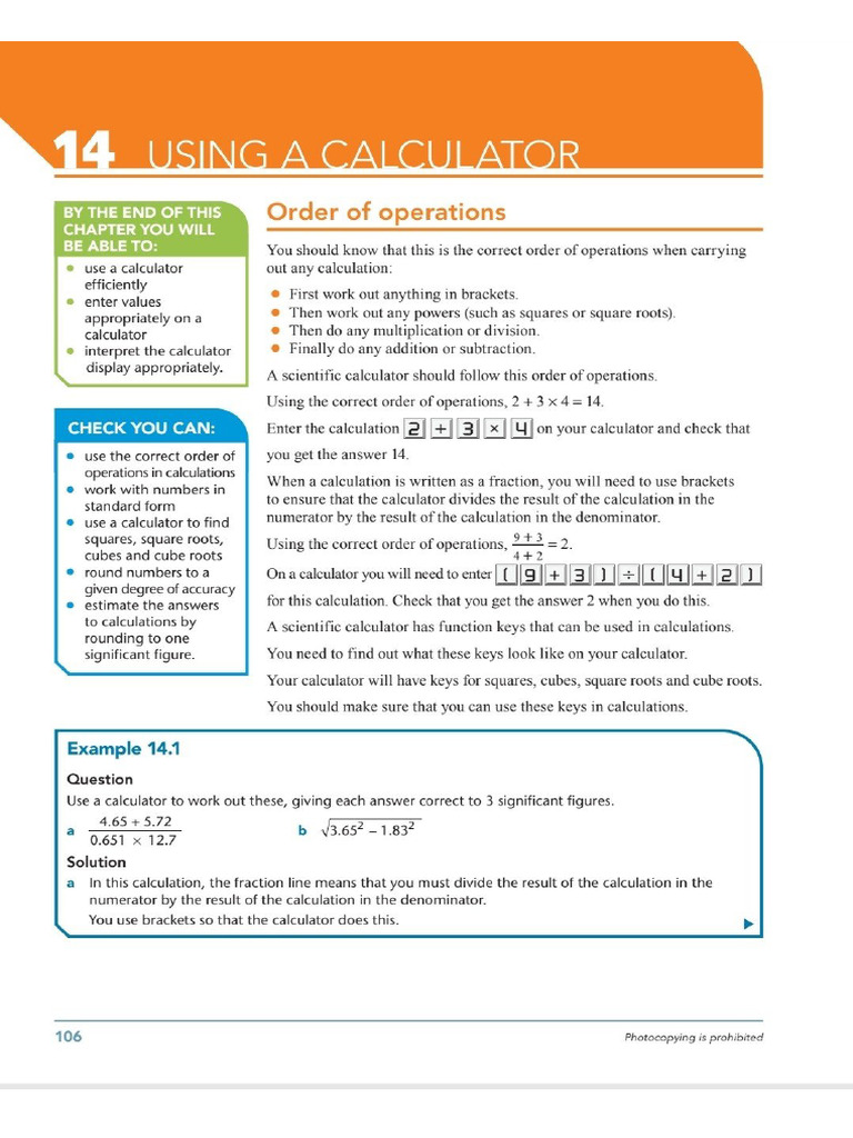 How To Use A Calculator | PDF