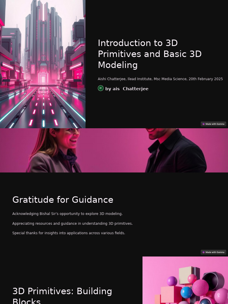 Introduction-to-3D-Primitives-and-Basic-3D-Modeling | PDF