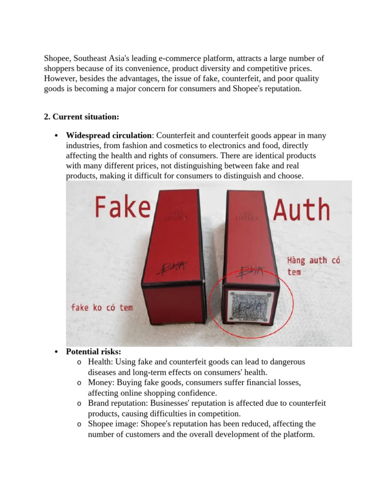 Shopee | PDF | Online Shopping | Counterfeit