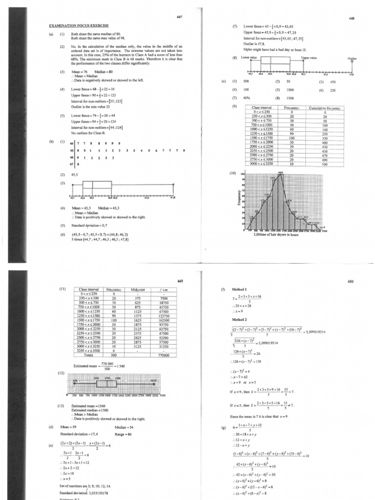 Gr11 MB Ch11 Statistics Memo 2 | PDF