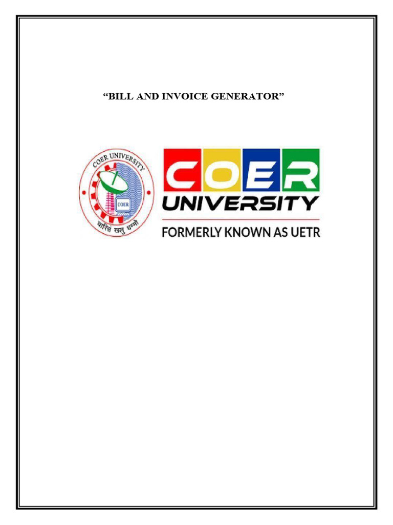 MCA Project Report Format | PDF | Computing