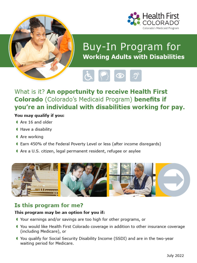 Buy-In Program For Working Adults With Disabilities-Brochure-July 2022 ...