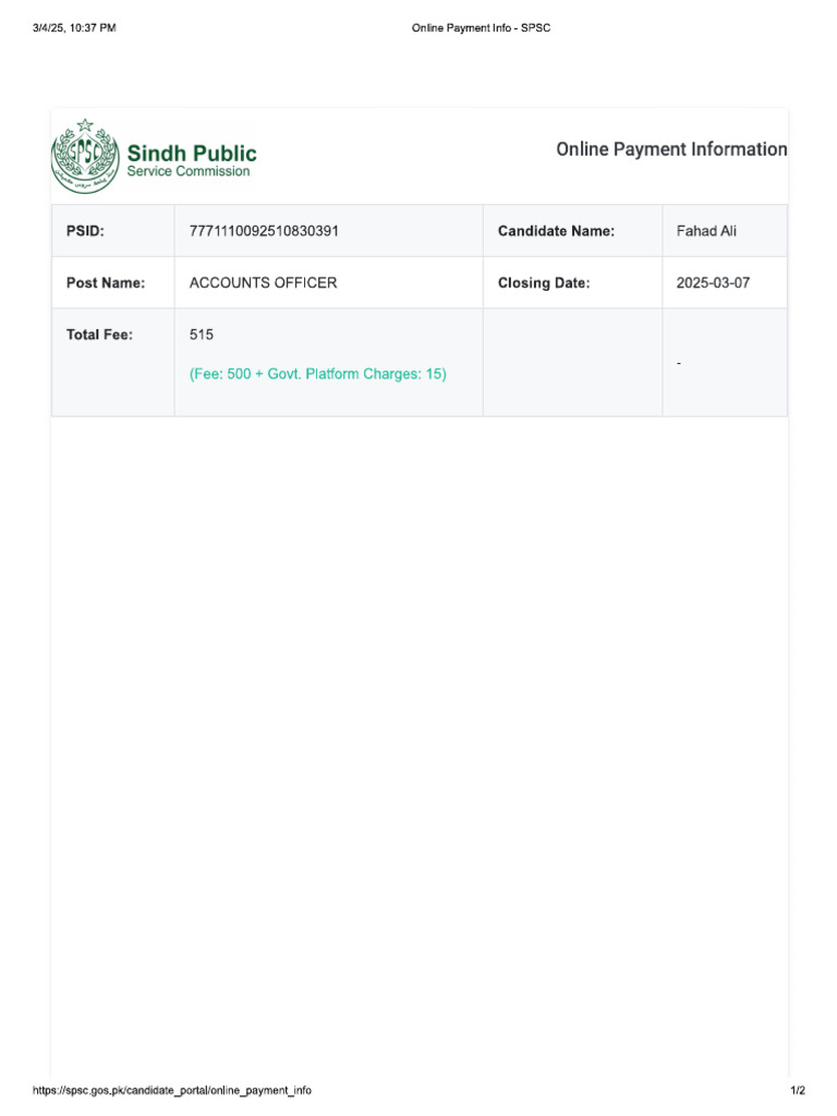 SPSC | PDF