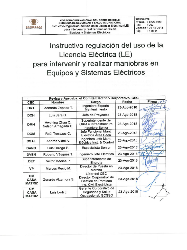 SGSSO-I-013 Reg Del Uso de La Lic para Inter y Realizar Man. Rev 003 ...