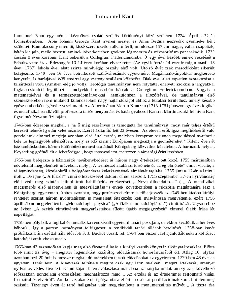Immanuel Kant | PDF