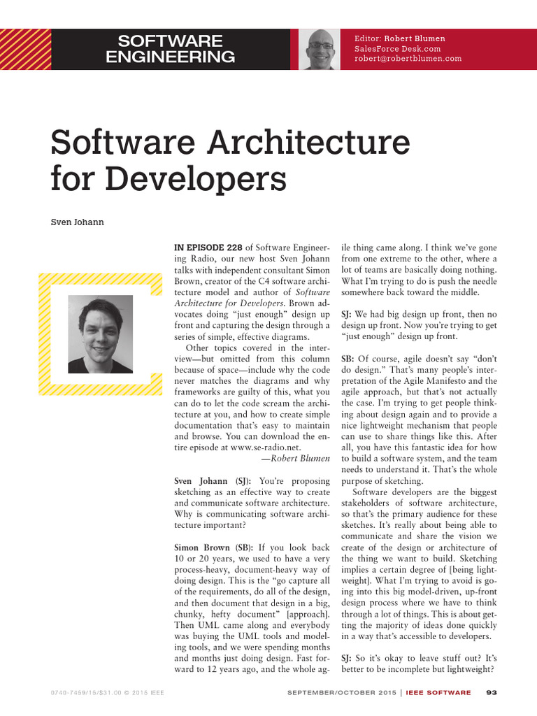 Software Architecture For Developers | PDF | Unified Modeling Language ...