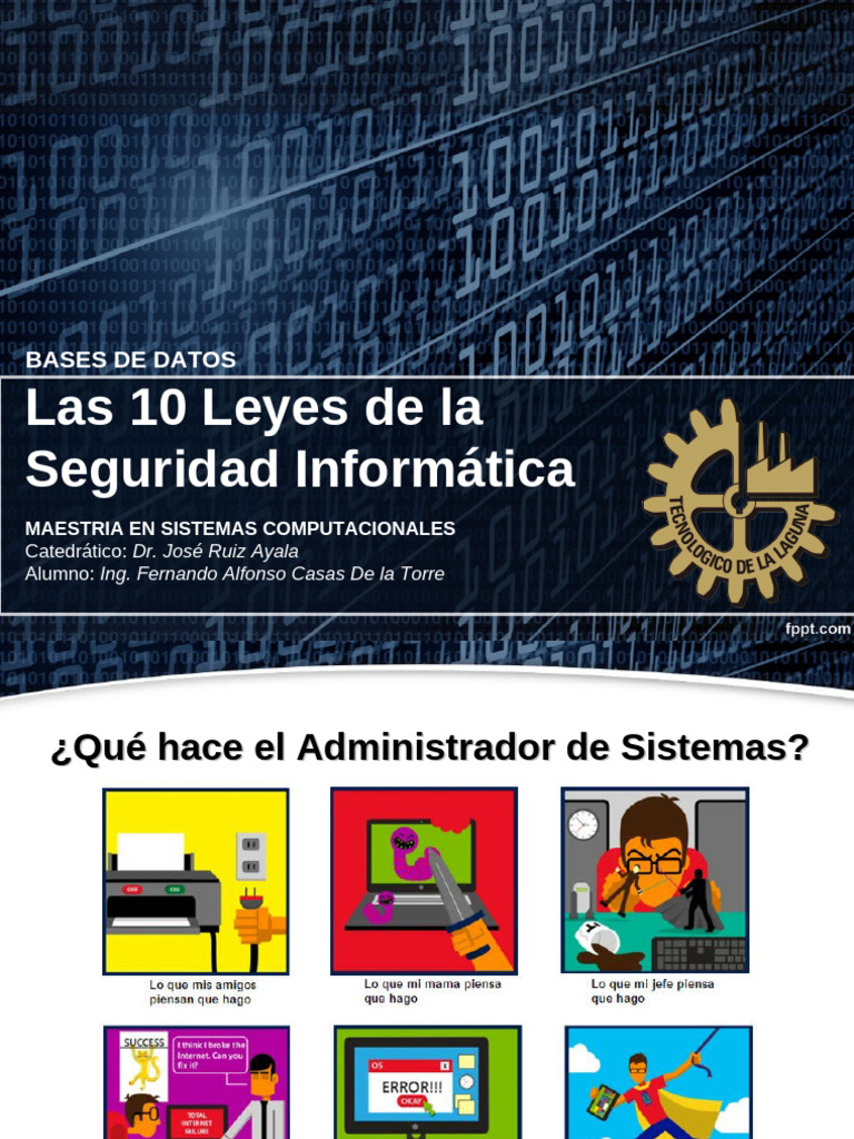 La 10 Leyes de La Seguridad Informática | PDF | Seguridad | La ...