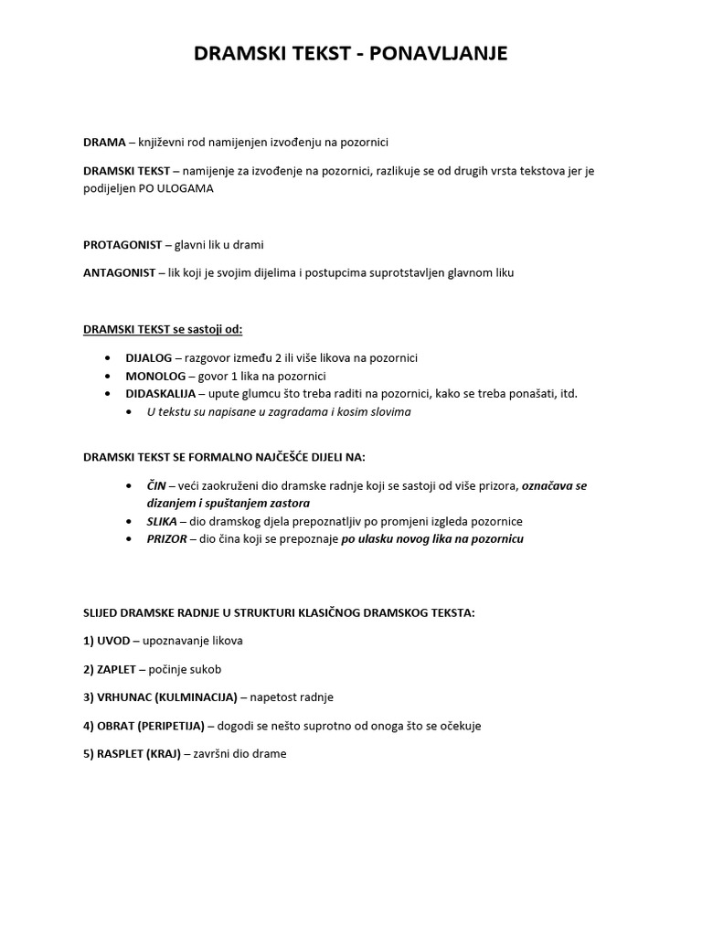 Dramski Tekst | PDF