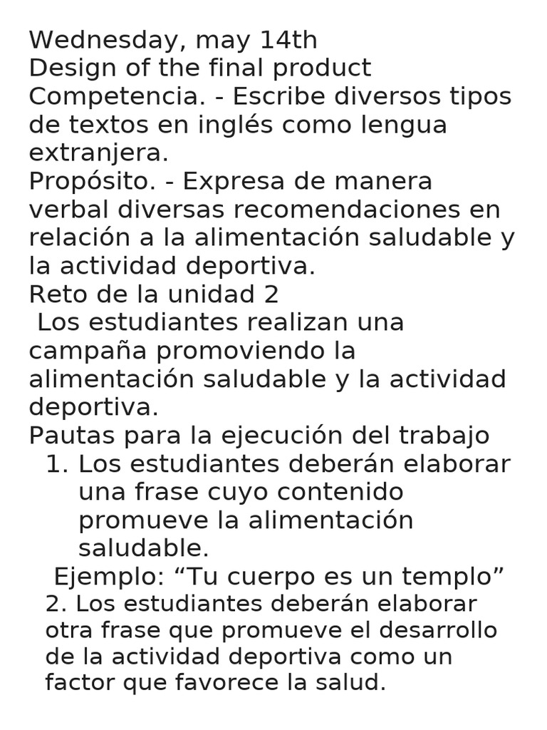 Proyecto de Ingles | PDF