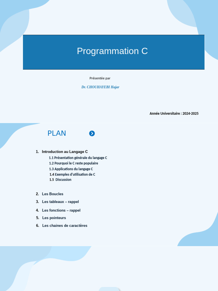 Programmation c Part 2 | PDF | C (Langage de programmation) | Programmation informatique