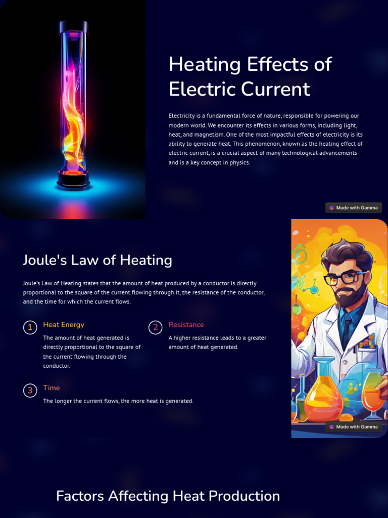 Heating Effects of Electric Current | PDF | Heat | Electric Current