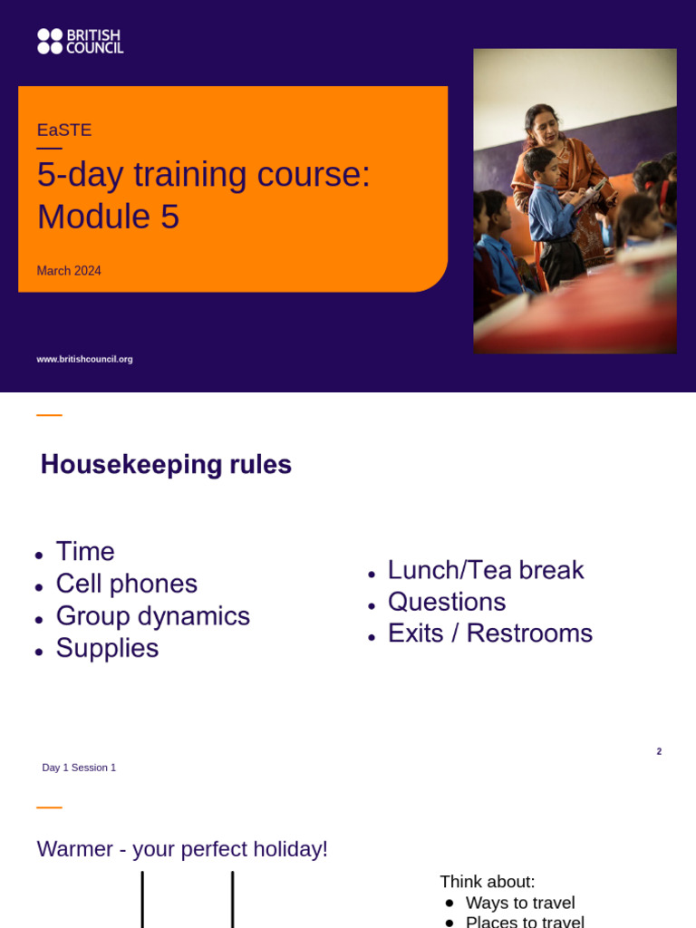 Copy of Module 5 EaSTE Slides (5-Day Version) | PDF | Teachers | Learning