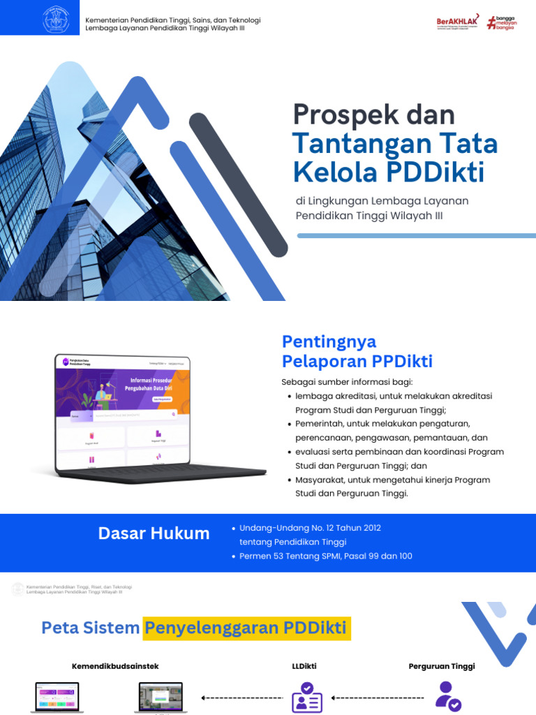 Bimtek Prospek Dan Tantangan Tata Kelola PDDikti 2025 - Compressed | PDF