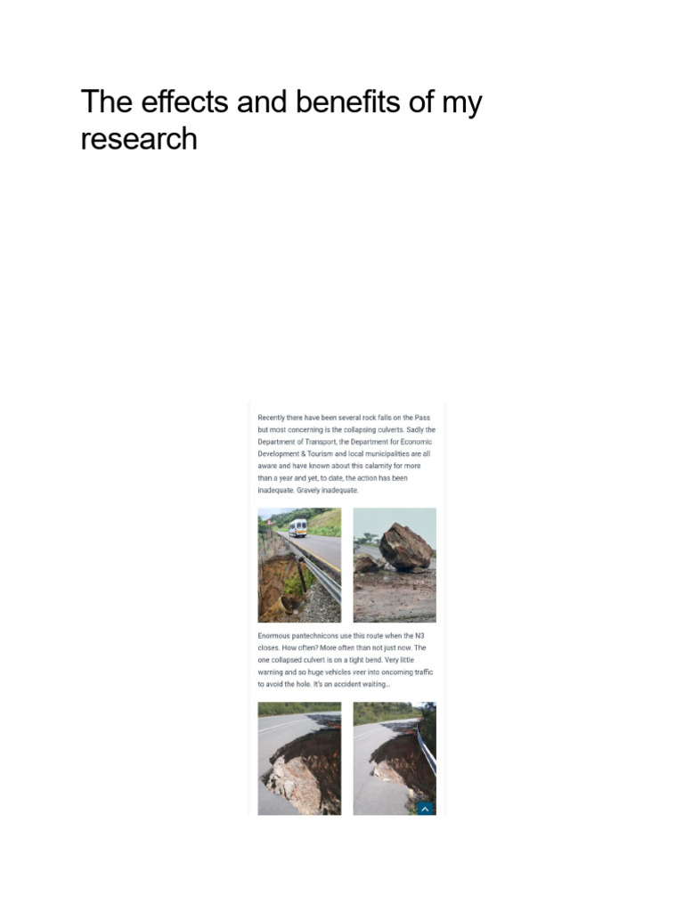 The Effects and Benefits of My Research v2 Step 4 | PDF