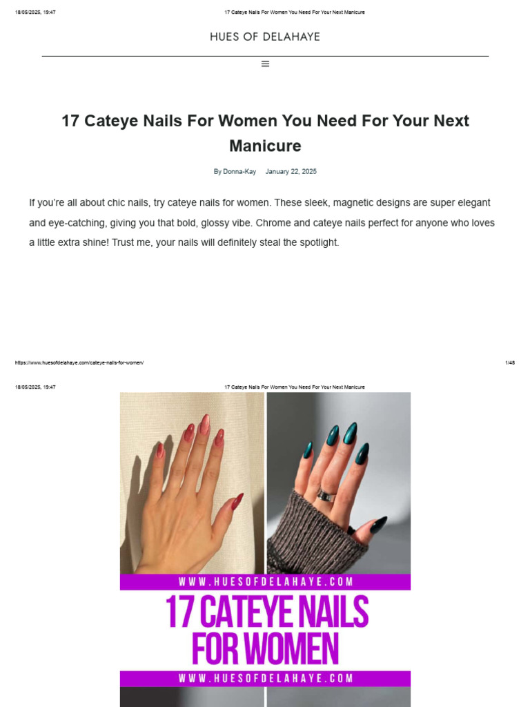 17 Cateye Nails For Women You Need For Your Next Manicure | PDF
