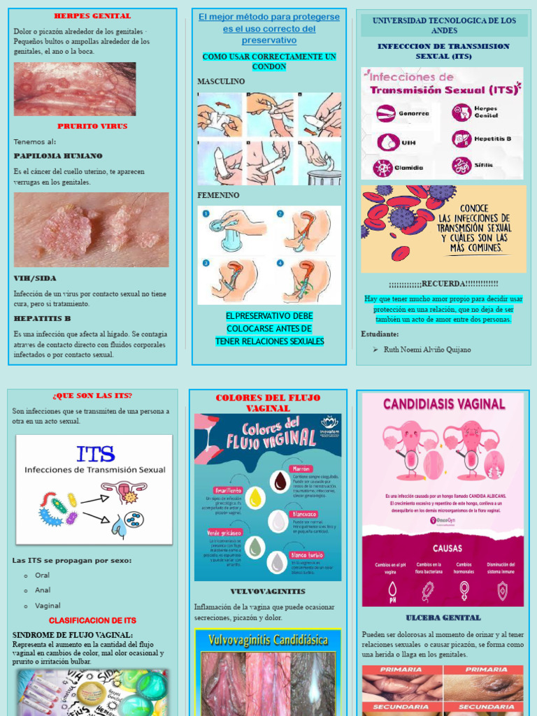 Triptico de ITS | PDF | Condón | Inmunología