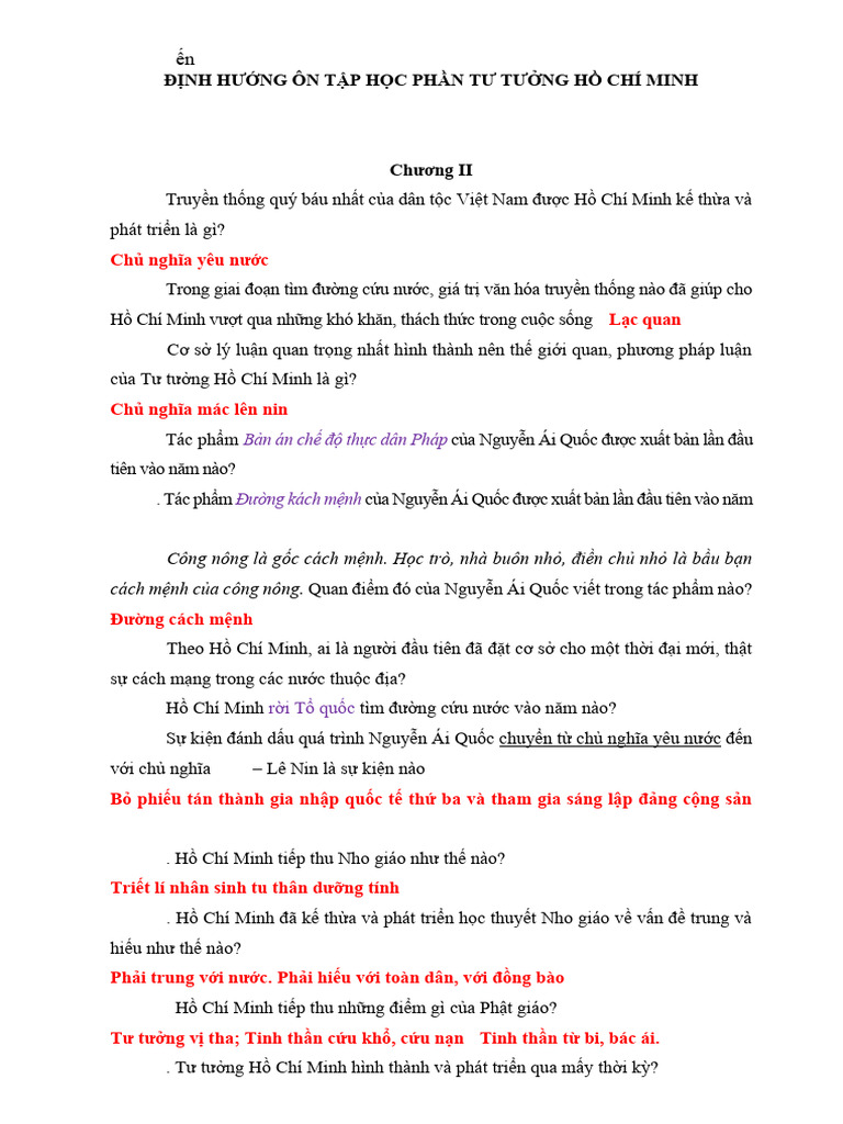 ôn tập TTHCM thi | PDF