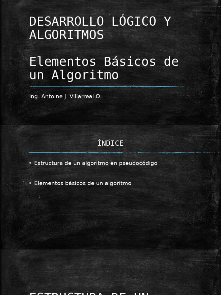 Módulo #2 - Elementos Básicos de Un Algoritmo | PDF | Algoritmos | Lenguaje de programación