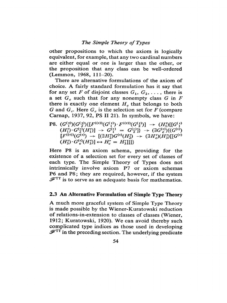 Understanding Simple Type Theory | PDF | Axiom | Syntax (Logic)